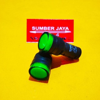 Jual Lampu Pilot LED Hijau 220V 16 mm / Pilot Lamp / Indicator LED ...