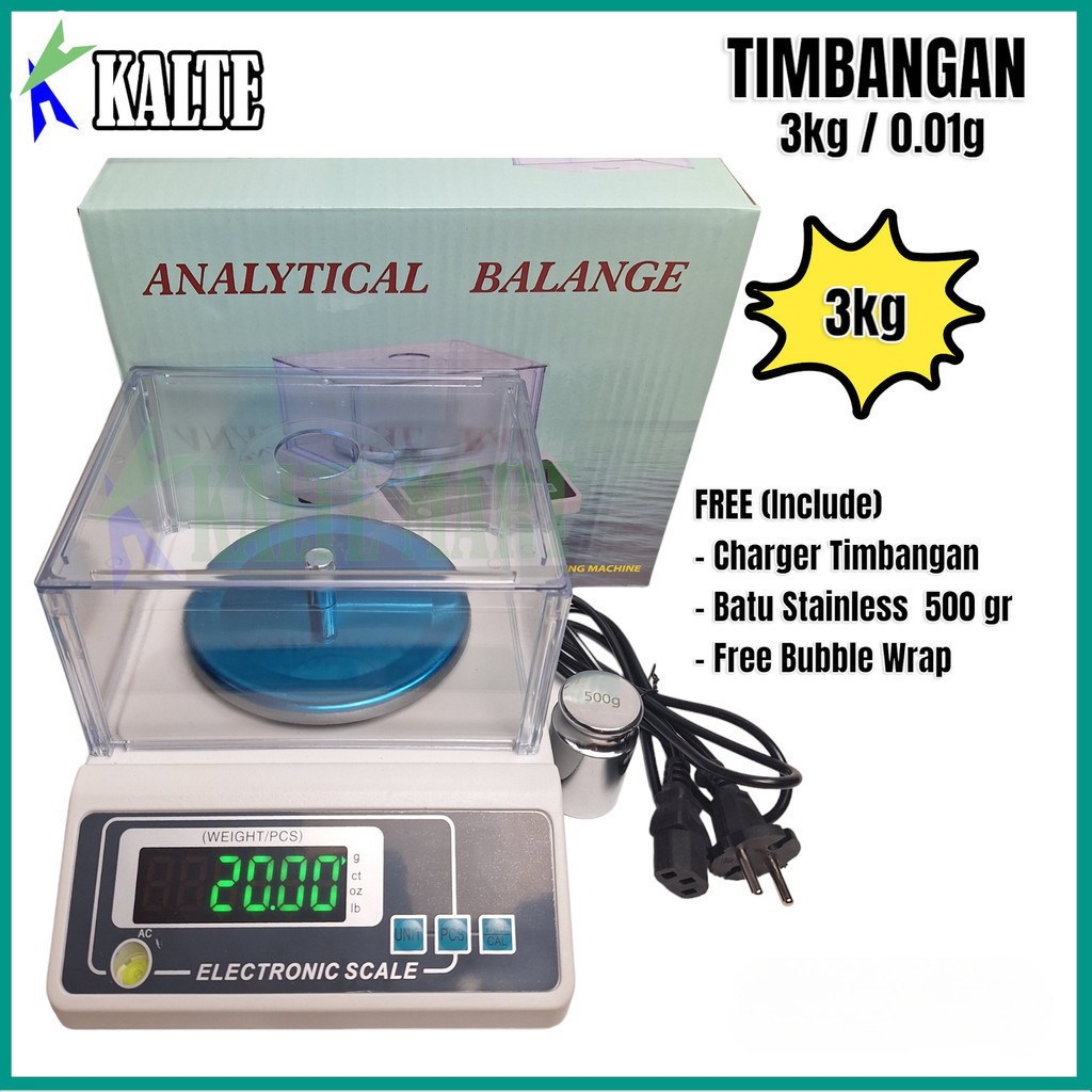 Jual Timbangan Emas 3000gram/0.01gram Timbangan Laboratorium Lab Scale 3000gram/0.01gram ...