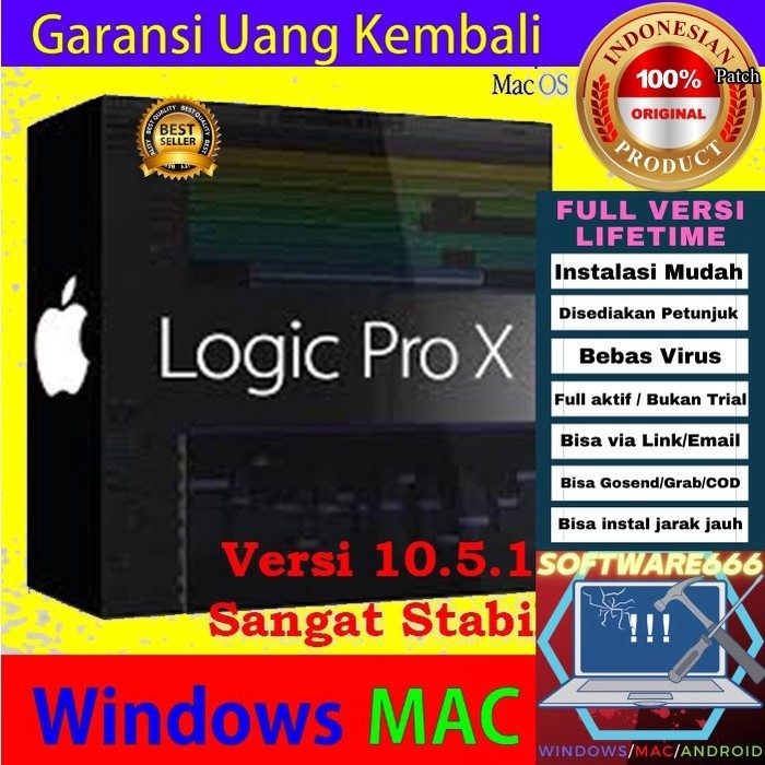 Jual Software Edit Musik Logic Pro X 10.5.1 [MacOS / Apple / MacBook] - SOFTWARE - APLIKASI - PC ...