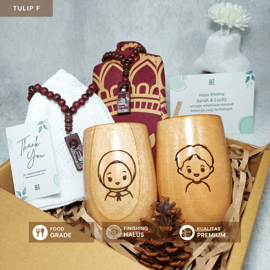 Jual Tulip Hampers Gelas Kayu Estetik / Hampers Lebaran / Hampers ...