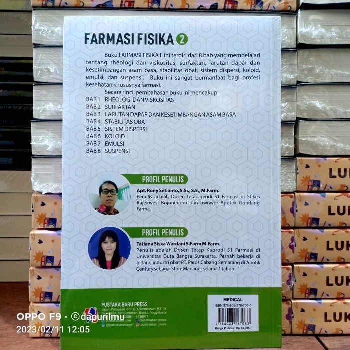 Jual PROMO ~ Buku : Farmasi Fisika II ( FARMASI FISIKA II ) | Shopee Indonesia