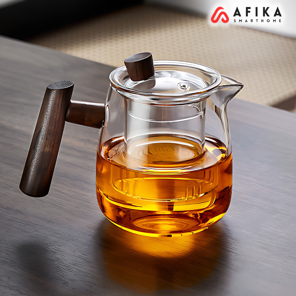 Jual Teko Teh Kaca dengan Saringan Glass Teapot 480ml | Shopee Indonesia