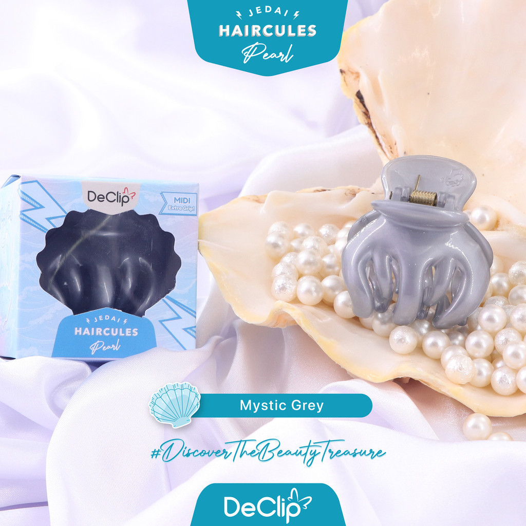 Jual Declip Jedai Haircules Gigi 5 Ukuran 5cm Warna Mystic Grey Pearl | Shopee Indonesia