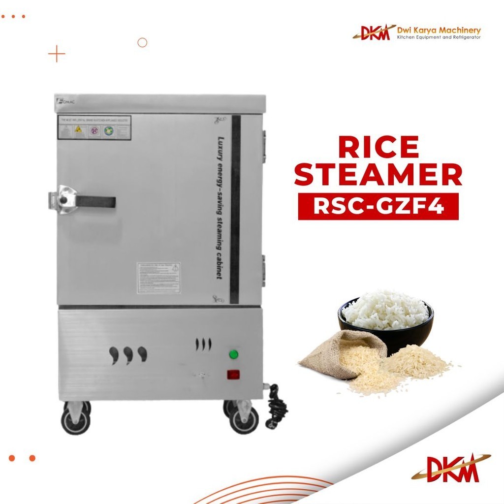 Jual FOMAC Rice Steaming Cart RSC-GZF4 Mesin Pengukus Steamer 4 Tray ...
