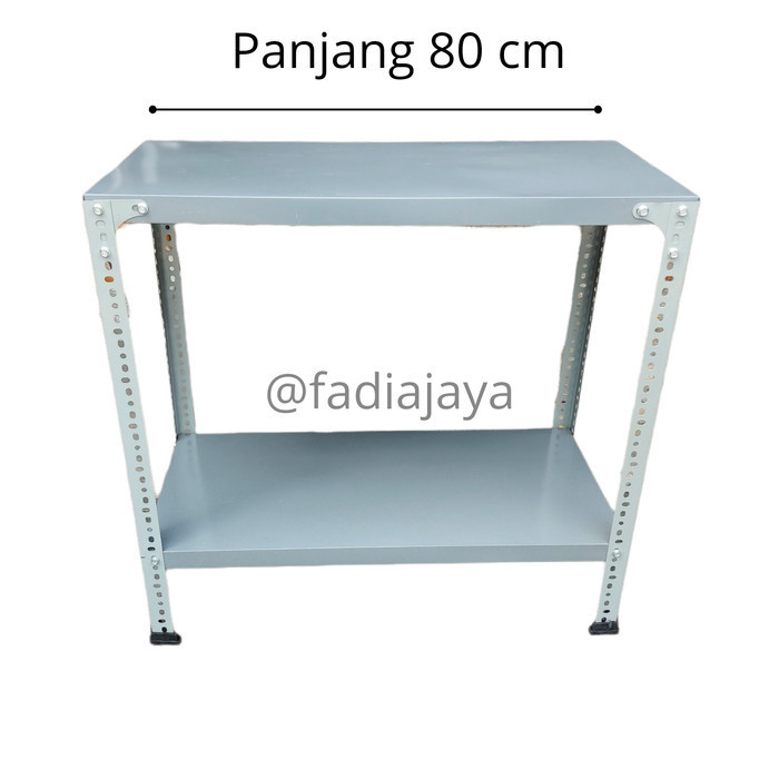 Jual Rak Besi Meja Kompor - Panjang80Abu2, Tinggi 50 cm | Shopee Indonesia