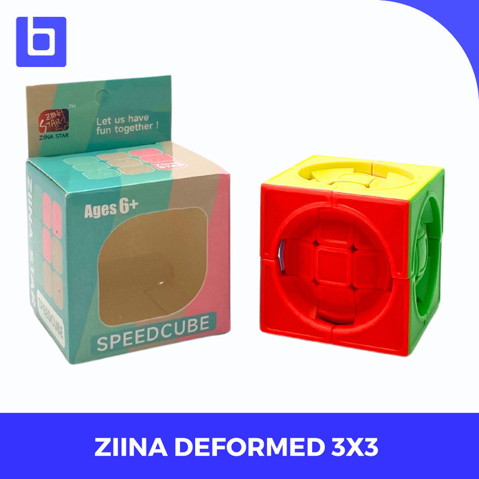 Jual Cube 3x3 Ziina Star Deformed 3x3 Stickerless Original | Shopee ...
