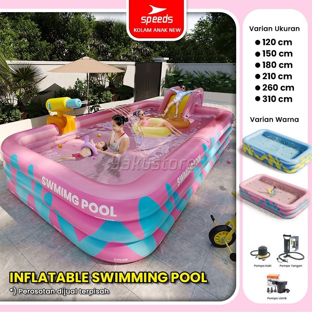 Jual SPEEDS Kolam Renang Anak Jumbo Kolam Renang Tiup Pompa Family Pool ...