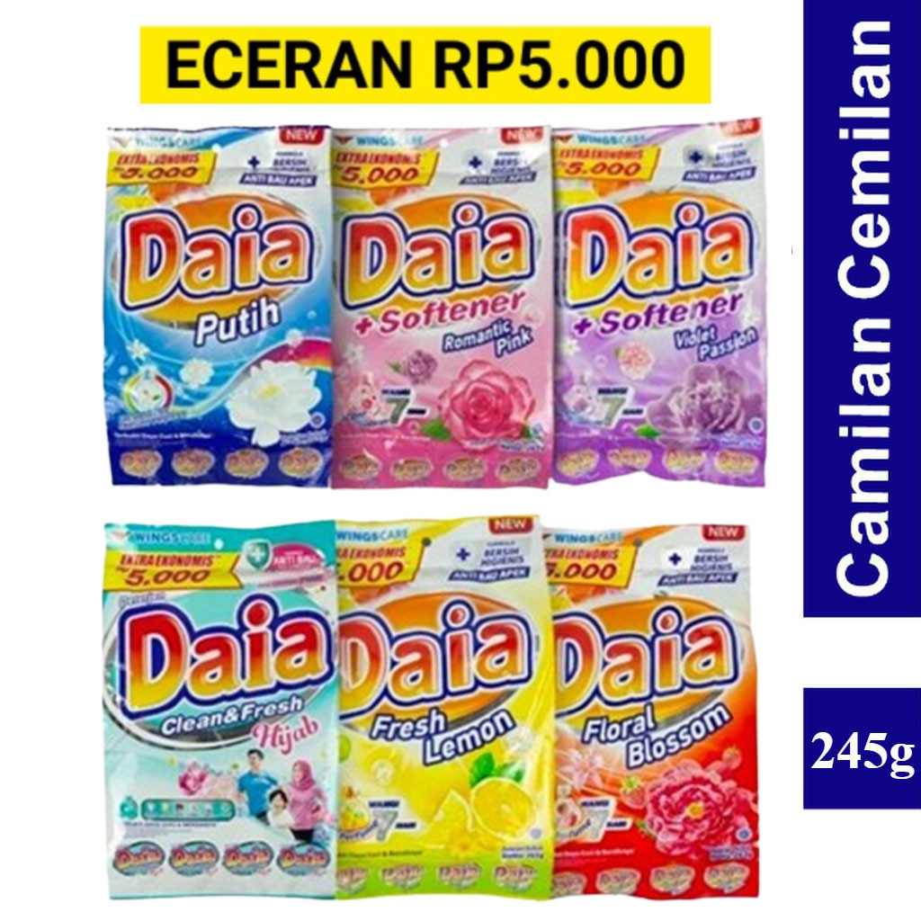 Jual Daia Deterjen Powder Bubuk Softener Kemasan 5000 Pelembut dan ...