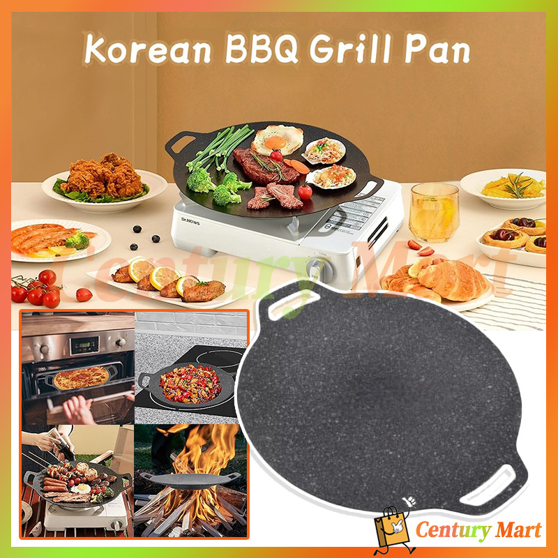 Jual Alat Panggangan BBQ Grill Pan /Alat panggang serbaguna/Anti Lengket Tempat Pemanggang Bulat ...