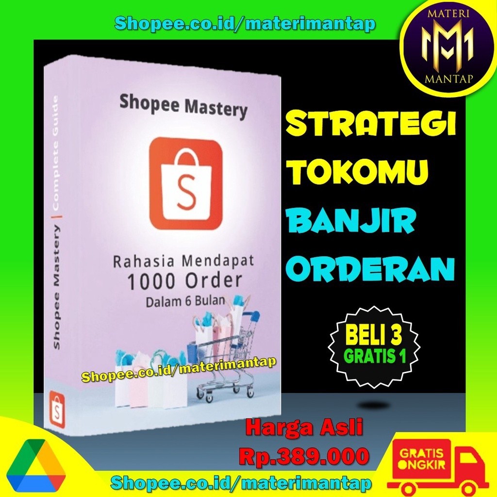 Jual Cara Jitu Bikin Toko Shopee Banjir Order dg Shopee Mastery | Shopee Indonesia