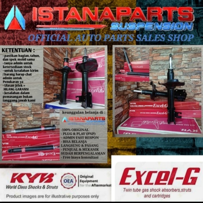 Jual PAKET Shockbreaker Merk KYB Kayaba Excel - G Honda Jazz RS GK5 Th 2014-ON Depan Belakang ...
