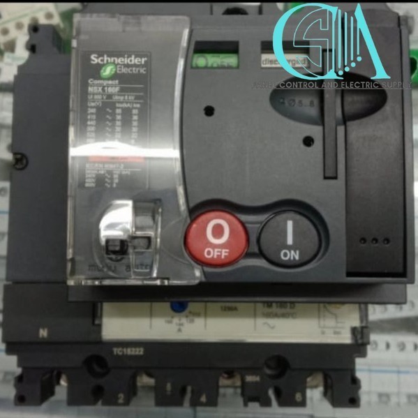Jual MCCB Schneider NSX160F Komplit motorized UVT 4P 125A 36kA ORIGINAL ...
