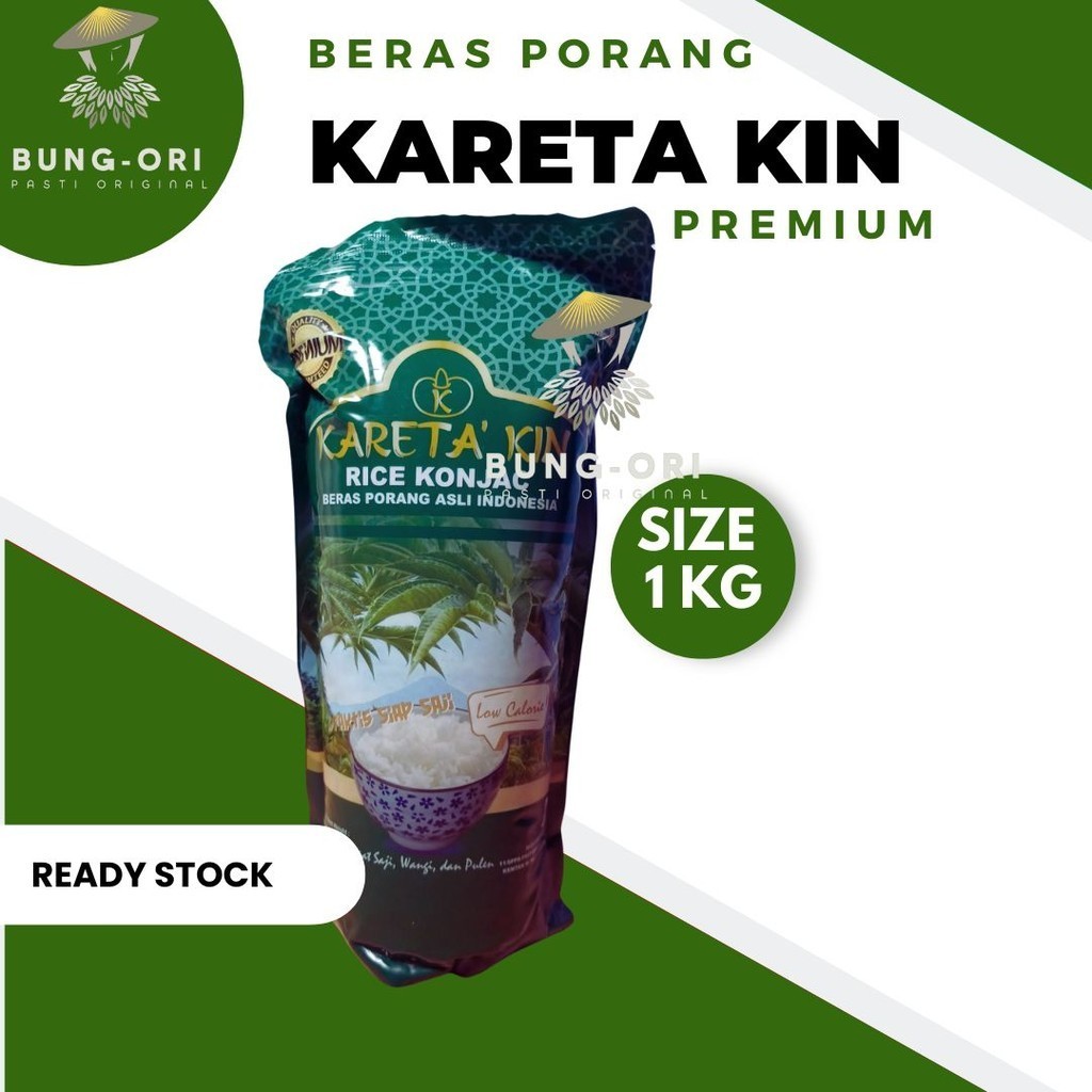 Jual Kareta kin PREMIUM Beras Porang 1 KG Shirataki Konjac Rice ...