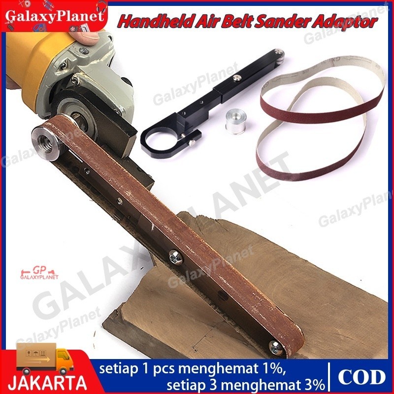 Jual handheld air belt sander adaptor M10 gerinda tangan konverter ...