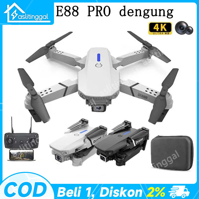 Jual ️drone E88 Pro 4k Hd Cdrone Kamera Jarak Jauh Drone Murah Drone