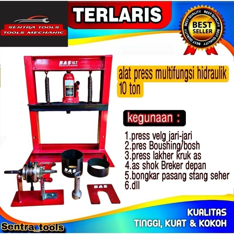 Jual alat press 10 ton pres velg jari-jari press bosh Boushing press ...