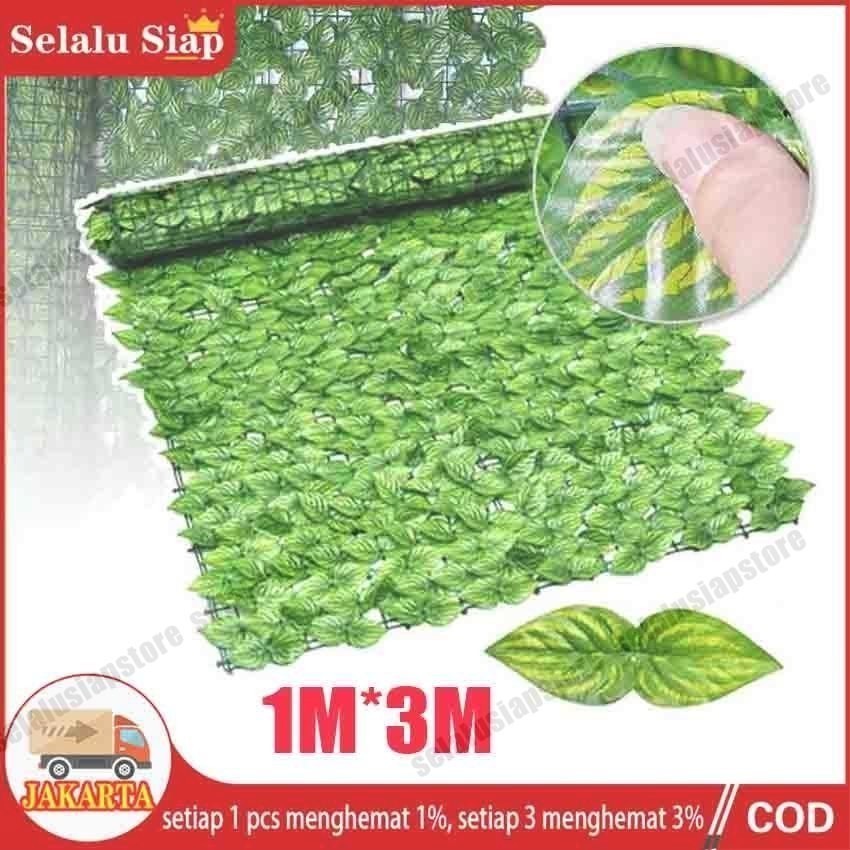 Jual MH67FR43 Daun Rambat Sintetis 1M*3M Rumput Buatan Plastik Dinding ...