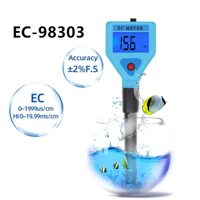 Jual EC-98303 Digital EC Meter Air EC Tester Alat Ukur EC Konduktivitas ...