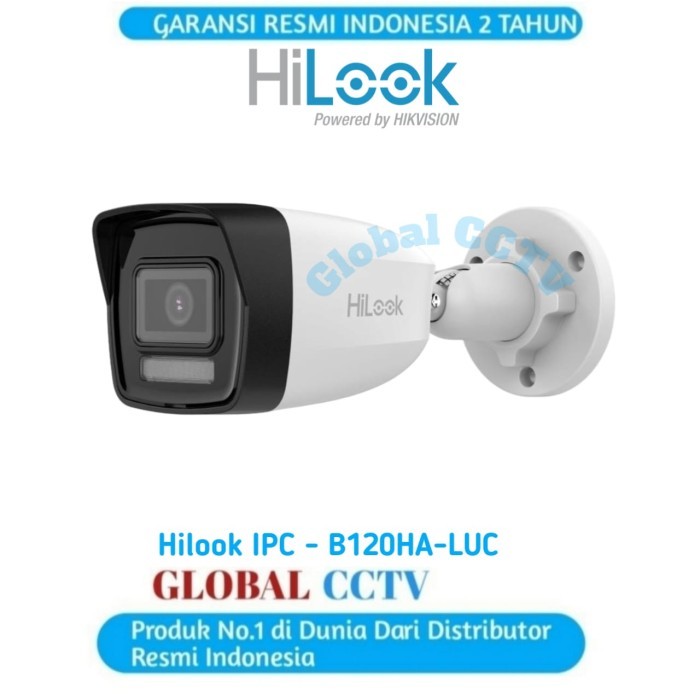 Jual IP CAMERA PoE IPC-B120HA-LUC 2 MP HILOOK Fixed Bullet Network Camera Smart Dual-Light ...