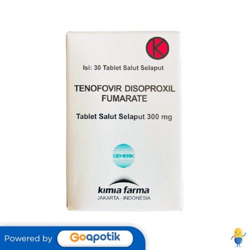 Jual Tenofovir Disoproxil Fumarate Kimia Farma 300 Mg Botol 30 Tablet ...