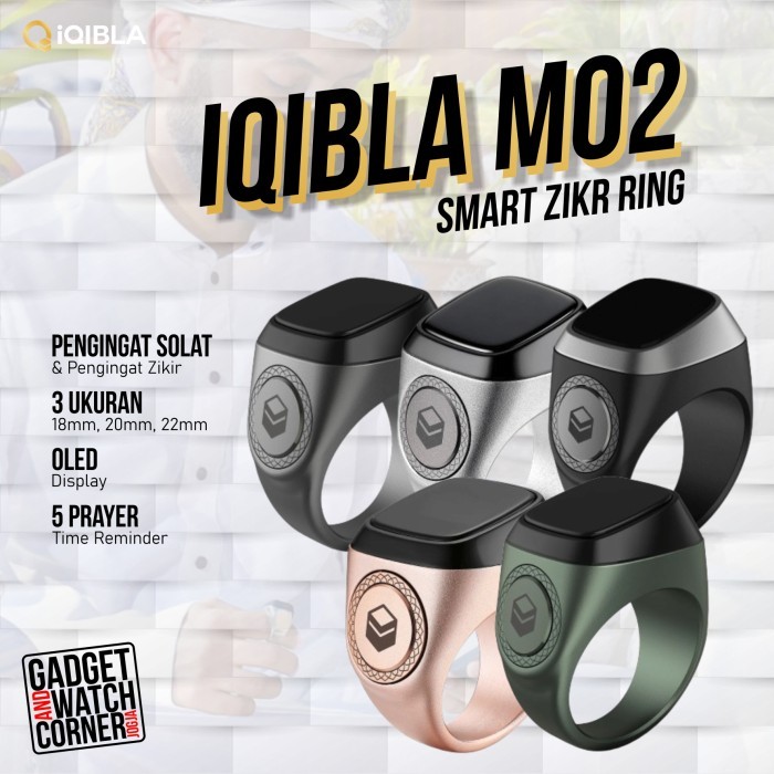 Jual iQibla Zikr Smart Ring M02 Cincin Pintar Tasbih Zikir Muslim ...