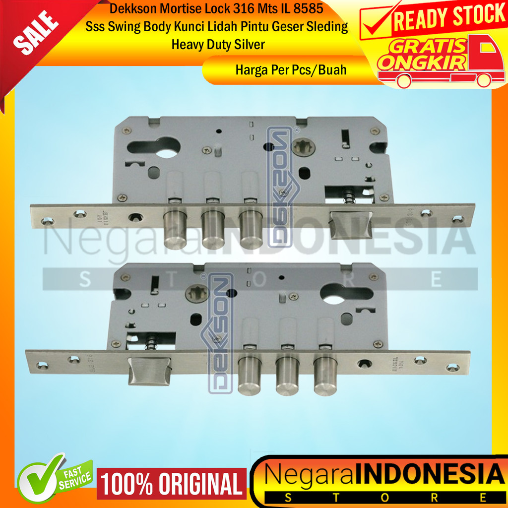Jual Dekkson Mortise Lock 316 Mts IL 8585 Sss Swing Body Kunci Lidah ...