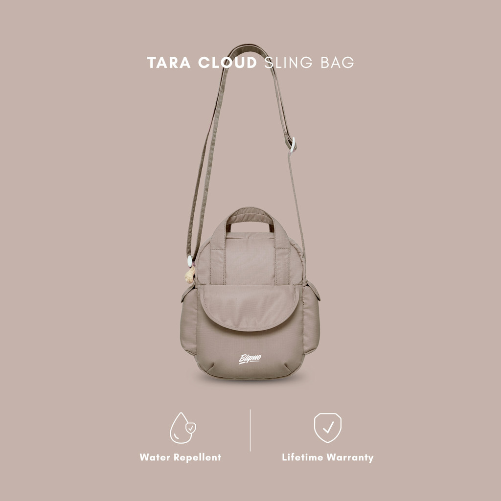 Jual Bigmo Tara Cloud Sling Micro Warm Grey | Shopee Indonesia