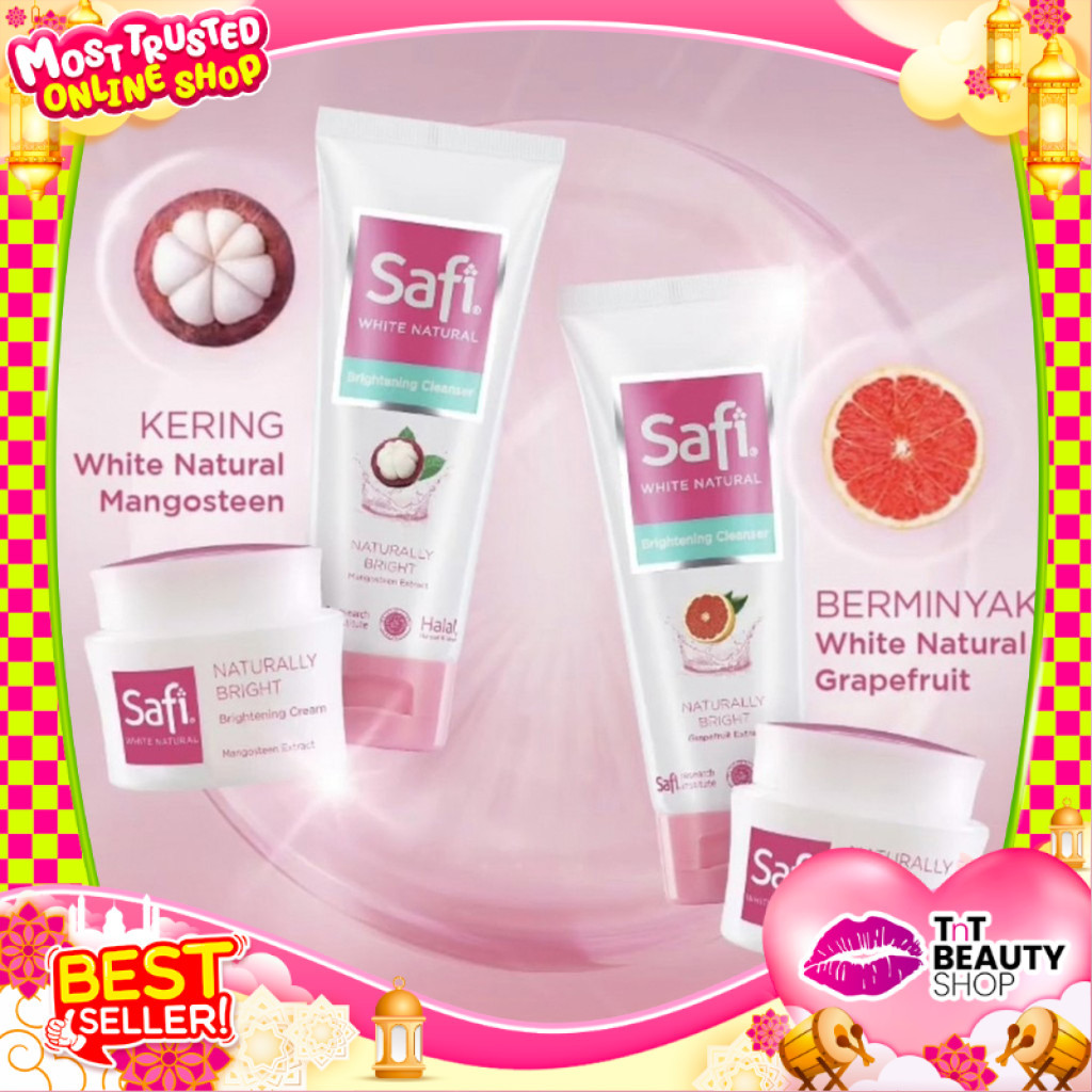 Jual SAFI White Natural Brightening Cream Strawberry Lemon Extract ...