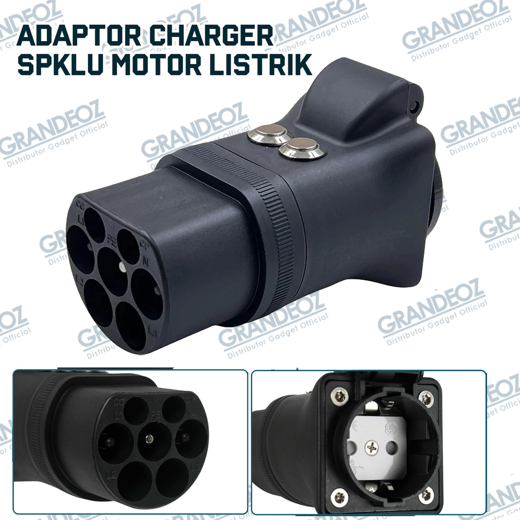 Jual Adapter Converter SPKLU Type 2 Euro Plug AC Charging Pile 220V ...