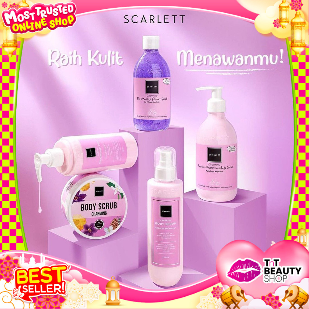 Jual Scarlett Whitening Charming SERIES | Body Lotion - Body Cream ...