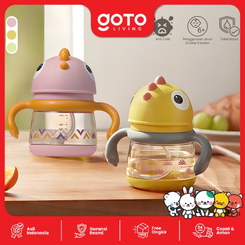 Jual Goto Kairi Water Bottle Dino Bayi Botol Minum Training Cup Baby ...