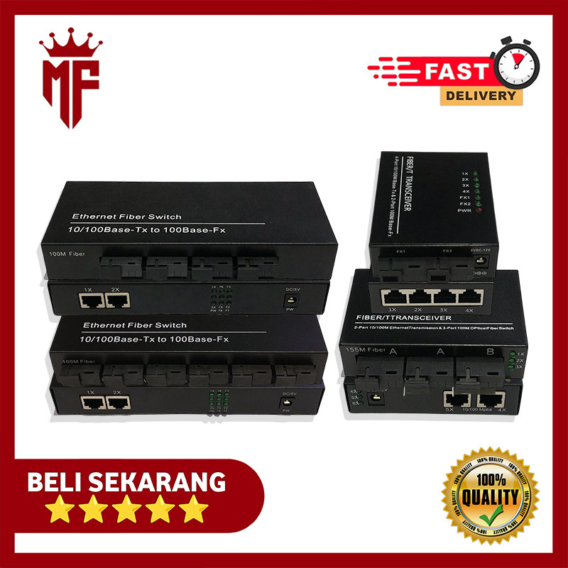 Jual MEDIA Converter Port FO To Port Lan 10/100 POE | Shopee Indonesia