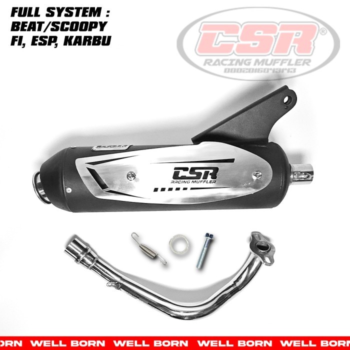 Jual CSR Racing Knalpot Standar Racing Full System Untuk Variasi Honda ...
