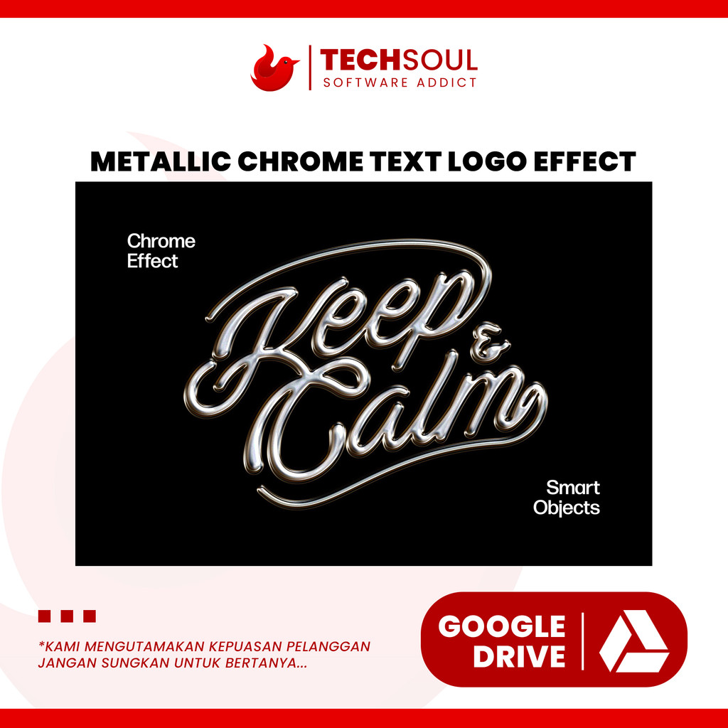 Jual METALLIC CHROME TEXT LOGO EFFECT | PHOTOSHOP | Shopee Indonesia