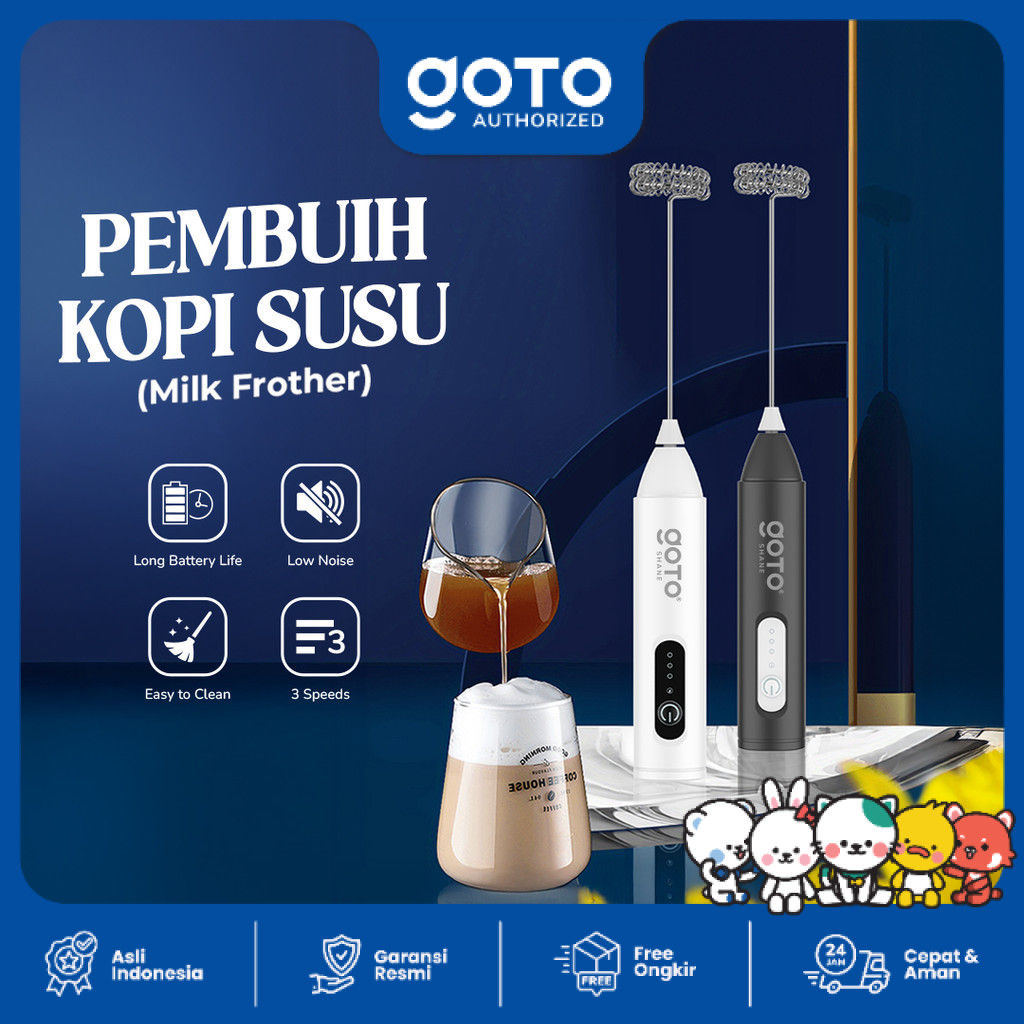 Jual Goto Shane Milk Frother Hand Mixer Pengaduk Kopi Electric Portable ...