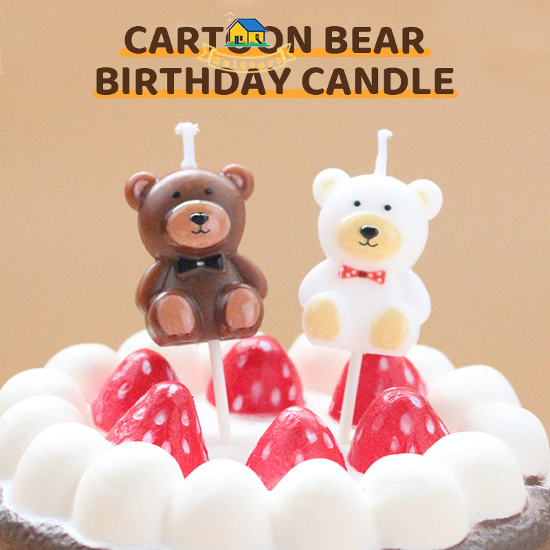 Jual Lilin Beruang Teddy Bear Topper Kue Ulang Tahun/LILIN MINI BENTUK ...