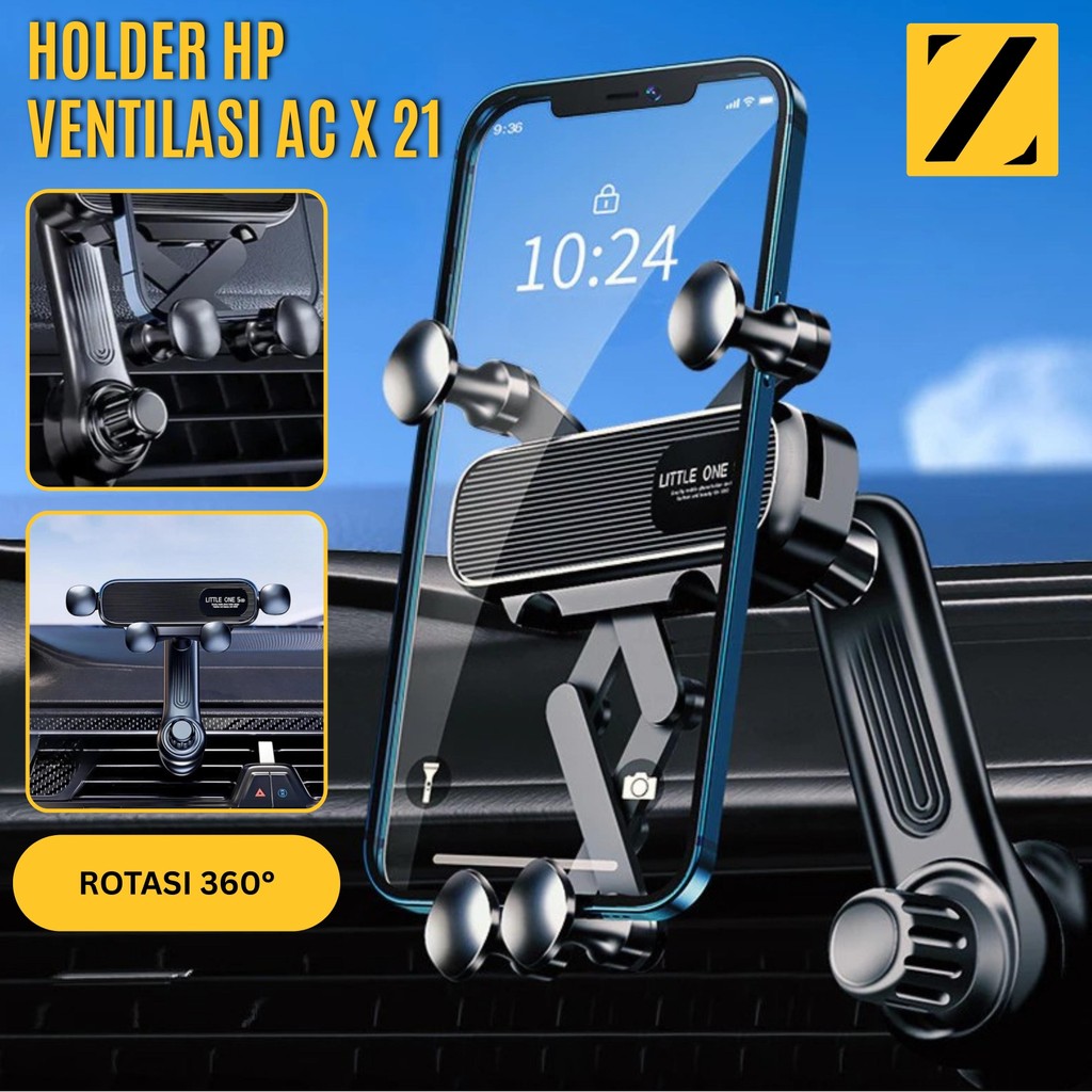 Jual ONEL Holder HP Mobil Ventilasi AC / Car Phone holder Handphone X21 ...