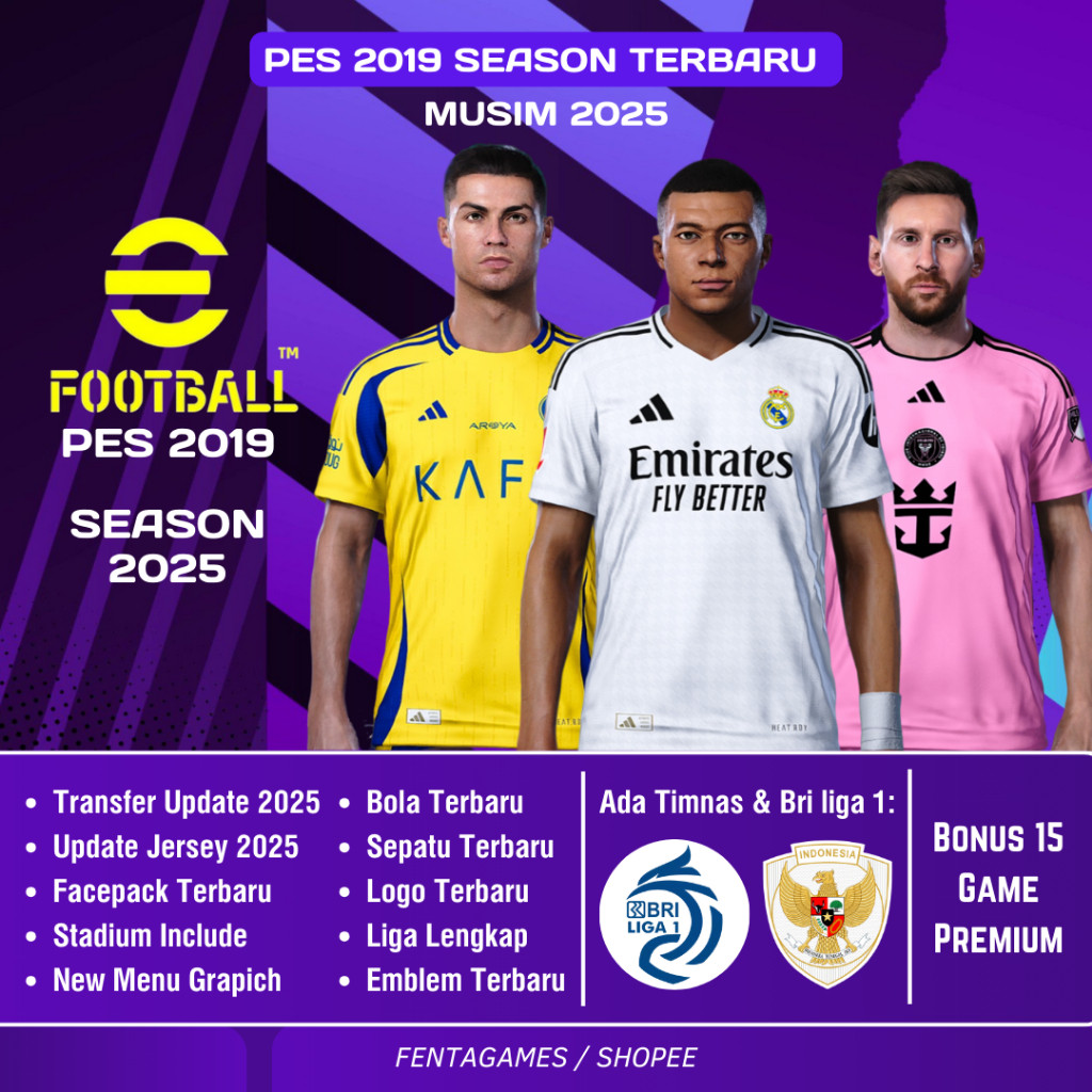Jual PES 2019 MUSIM 2025 - GAME PC - GAME LAPTOP - GAME PES - BELI 2 ...