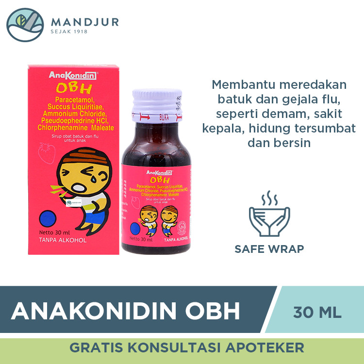 Jual Anakonidin OBH Sirup 30 mL - Obat Batuk dan Flu Anak | Shopee ...