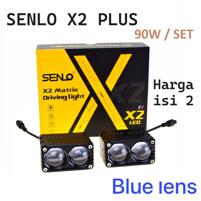 Jual Lampu SENLO X2 PLUS mini lsaer grill projie sql 2 mata projector ...