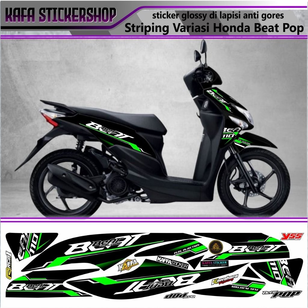 Jual VARIASI Striping Varias Honda Beat Pop Stiker Motif Simple LIst ...