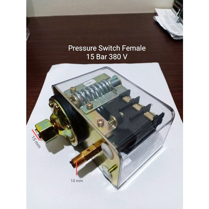 Jual Pressure Switch Otomatis Kompresor Angin 15 Bar 380v 3 phase ...