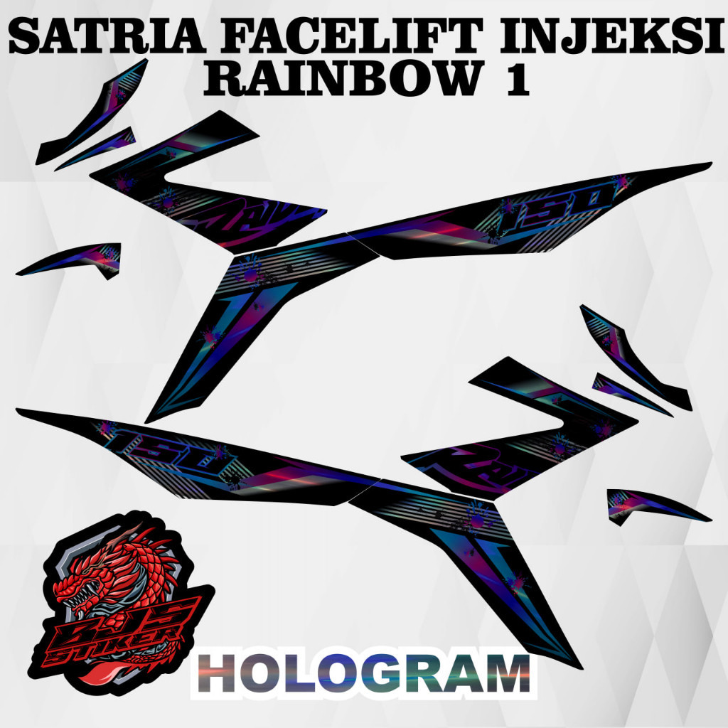 Jual Stiker striping SATRIA FI injeksi - striping sticker stiker polet ...