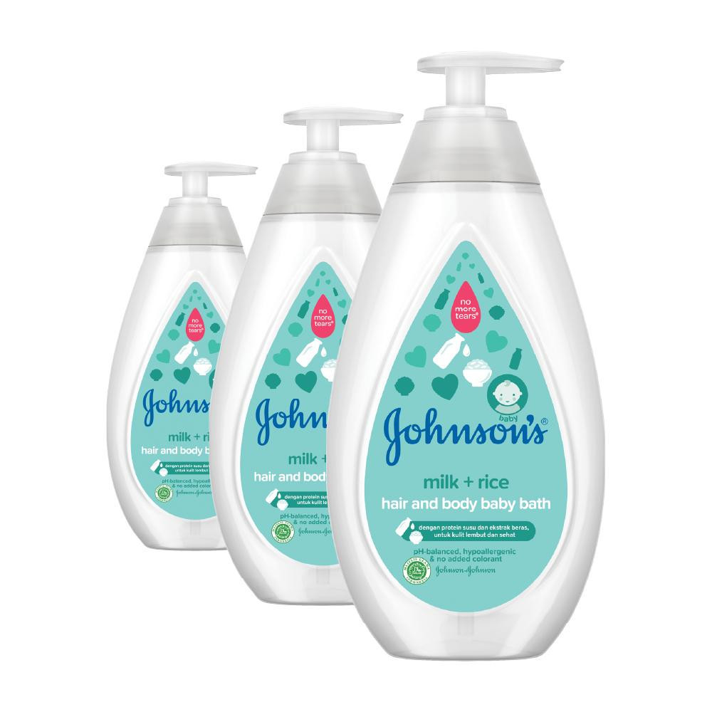 Jual JOHNSON'S Milk + Rice Hair & Body Baby Bath - Sabun Bayi 2in1 ...