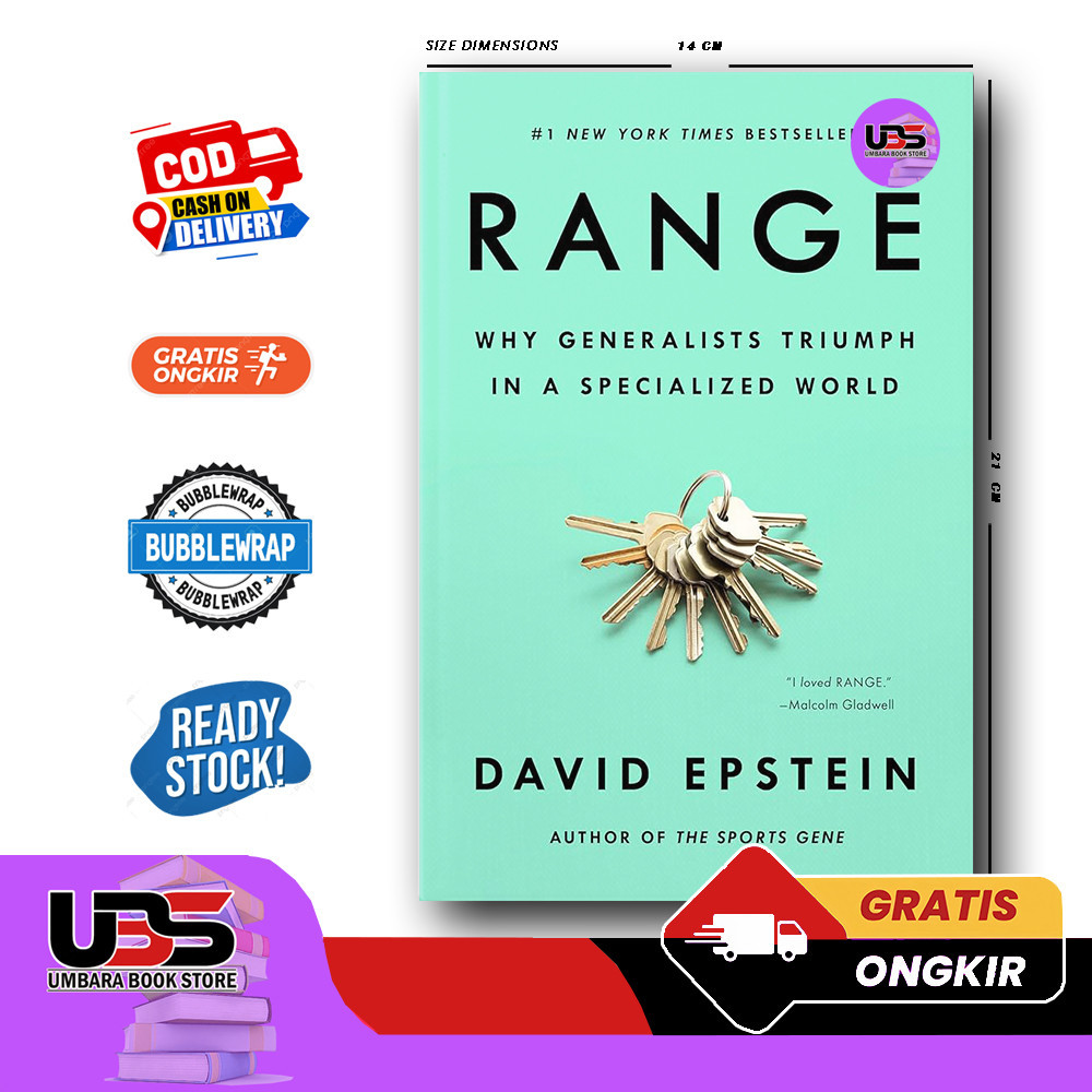 Jual Range: How Generalists Triumph - David Epstein (English) | Shopee ...