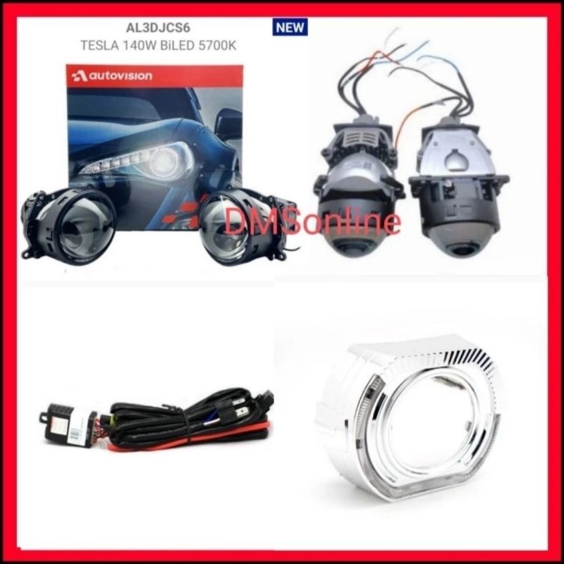 Jual Led Biled Projector 3" 140W Tesla Autovision, Biled Projector ...