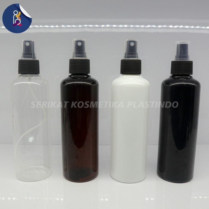 Jual BOTOL SPRAY 250ML PLASTIK PET TUTUP HITAM 250 ML PET SPRAYER BLACK ...