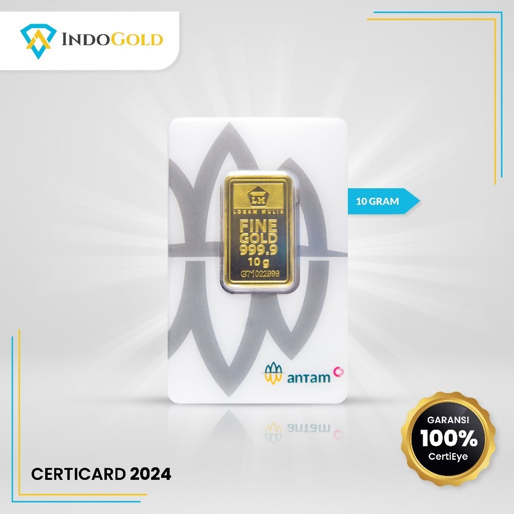 Jual Emas Antam 10 Gram Logam Mulia Garansi Uang Kembali Include ...