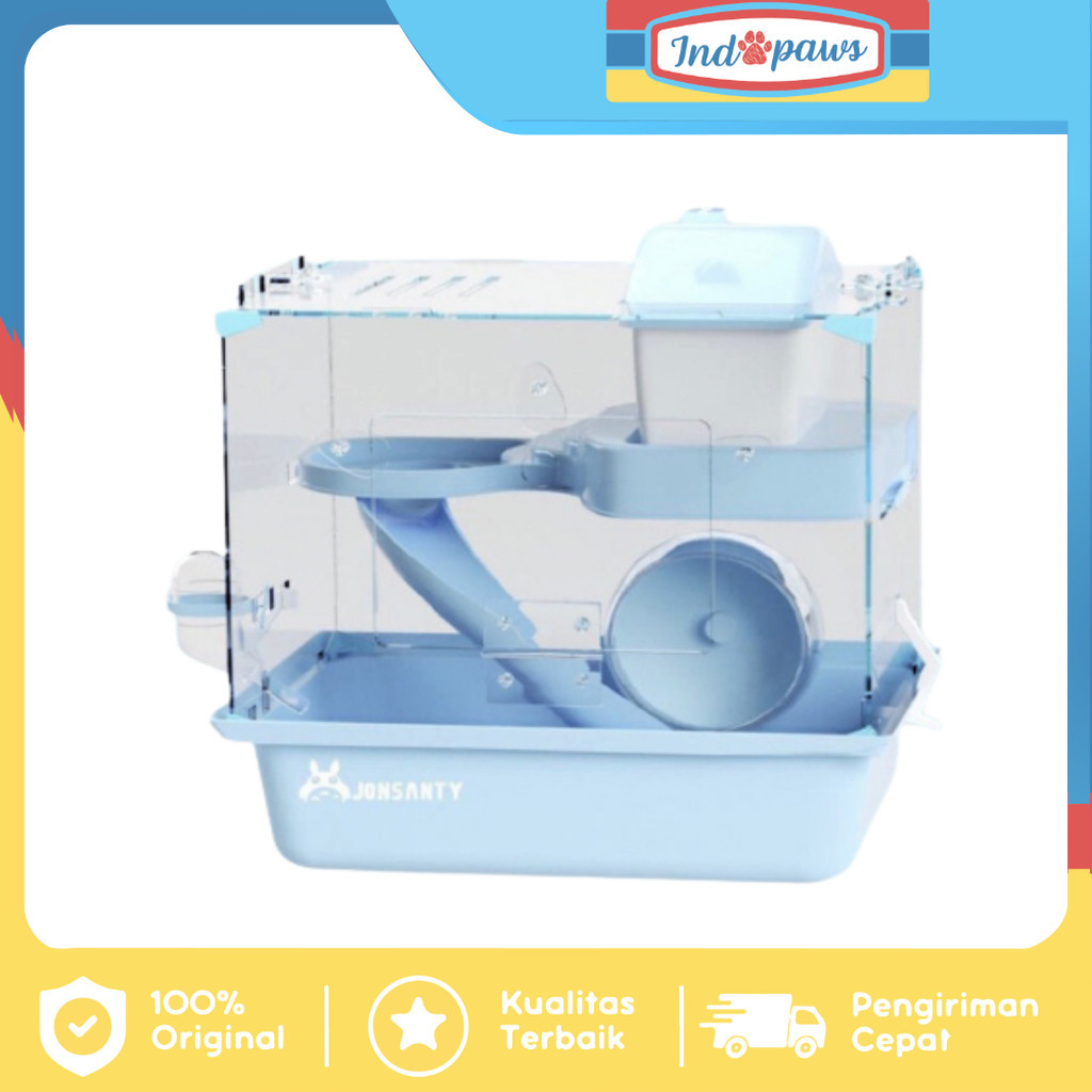 Jual Indopaws Kandang Hamster 2 Tingkat Lengkap - Kandang Hamster ...