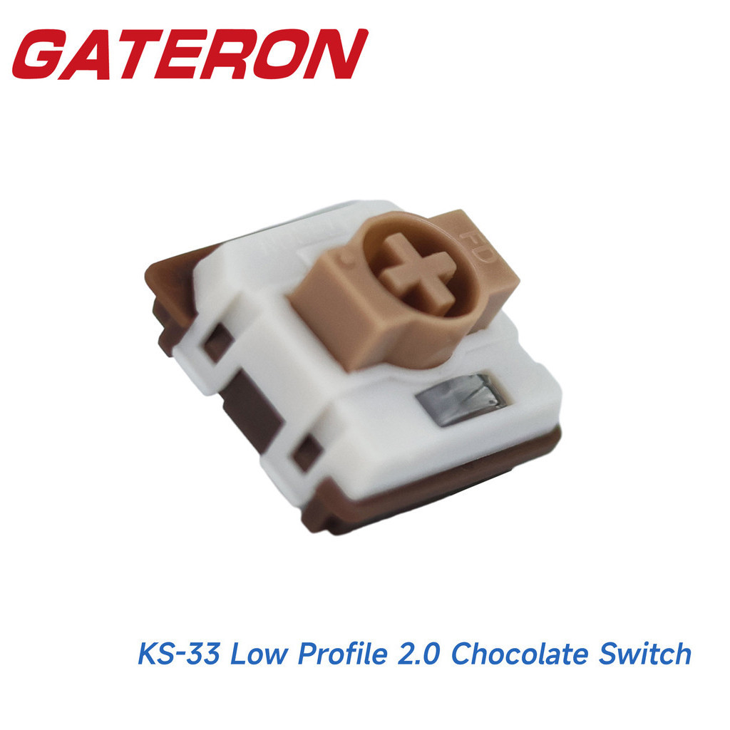 Jual GATERON KS-33 Low Profile 2.0 Chocolate Keyboard Switch 3 Pin RGB ...
